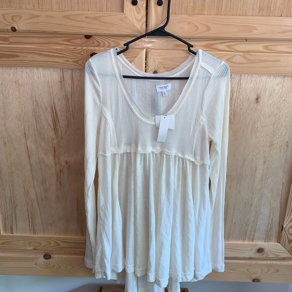 True Craft | Tops | True Craft Nwt Scoop Neck Minimalist Babydoll Tunic ...